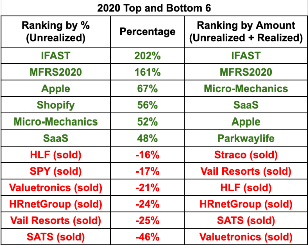 2020 Review Part 1 – Overall Performance – The Fat Investor
