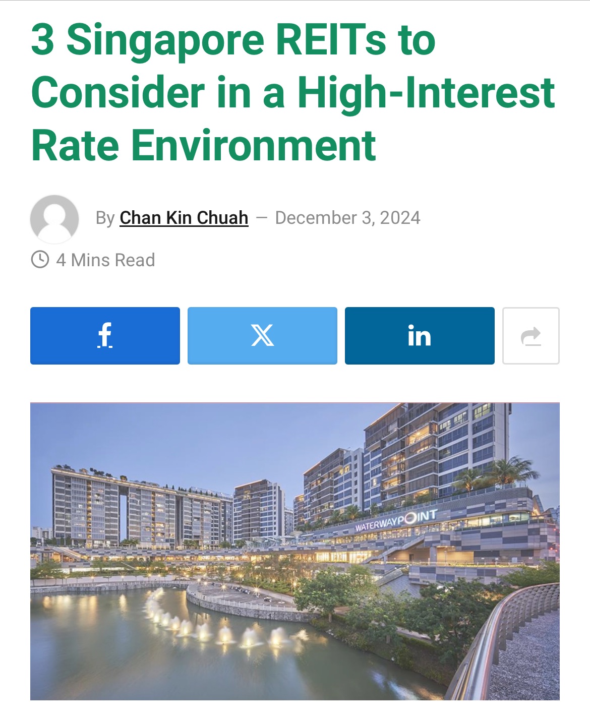 3 Singapore REITs to Consider in a High-Interest Rate Environment (The ...